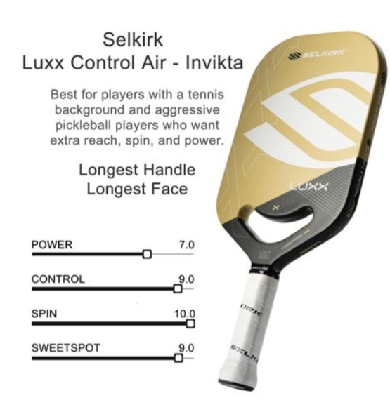 Selkirk Luxx Control Air – Epic Pickleball Paddle – EpicSports Online Store